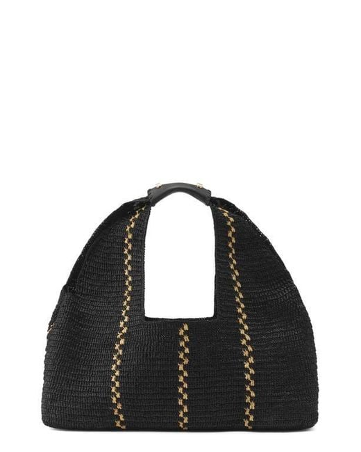 Helen Kaminski Euphoria Raffia Tote in Black | Lyst