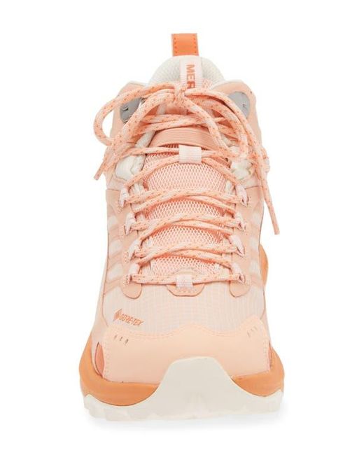 Merrell Moab Speed 2 Mid Gore-Tex Hiking Shoe in Pink | Lyst