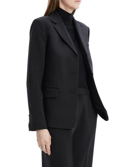 Theory Three Button Jacket in Black | Lyst