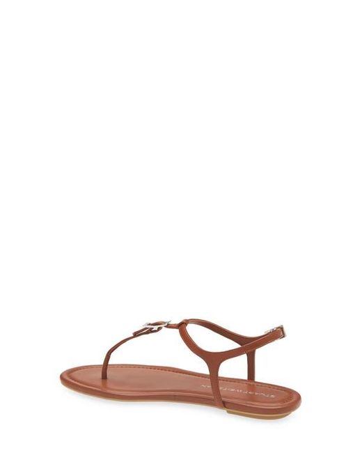 Stuart Weitzman Georgie T-Strap Sandal in Brown | Lyst