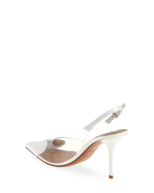 Alaïa Le Coeur Slingback Pump in White | Lyst