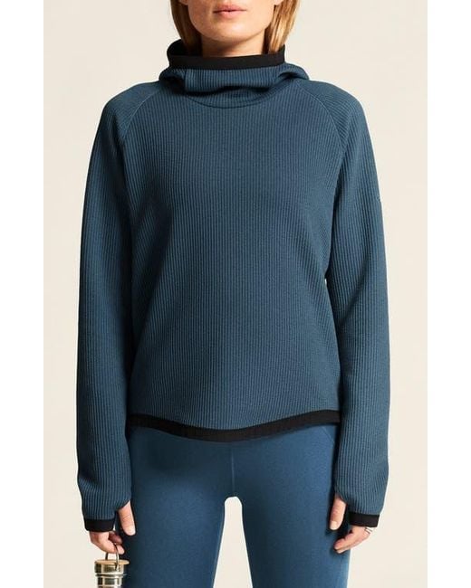 C.r.a.f.t Grid Hoodie in Blue | Lyst