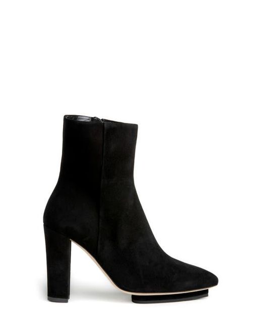 Beautiisoles Teresa Pointed Toe Platform Bootie in Black | Lyst