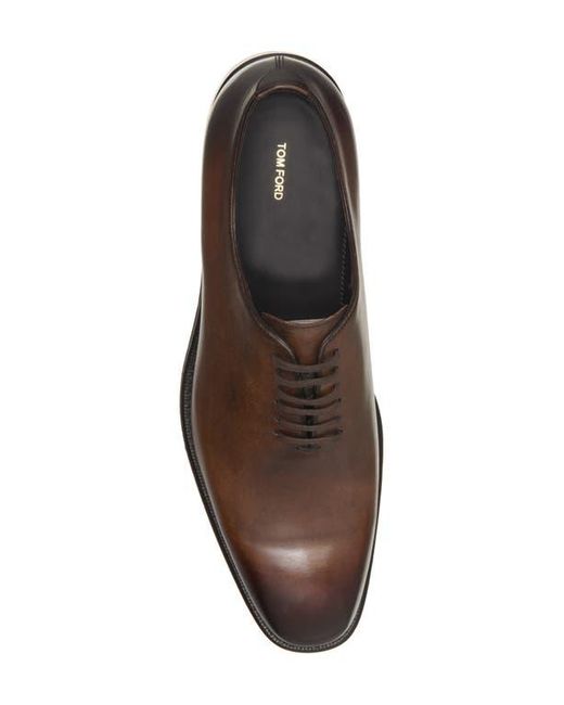 Tom Ford Claydon Wholecut Oxford in Brown for Men | Lyst