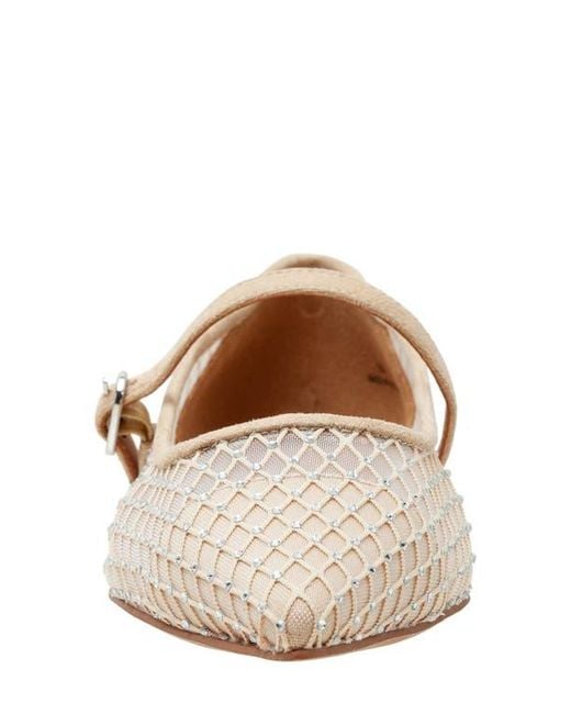 Linea Paolo Nadeen Pointed Toe Flat in Natural | Lyst