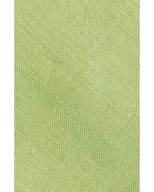CLIFTON WILSON Plaid Reversible Slub Linen Tie in Green for Men | Lyst