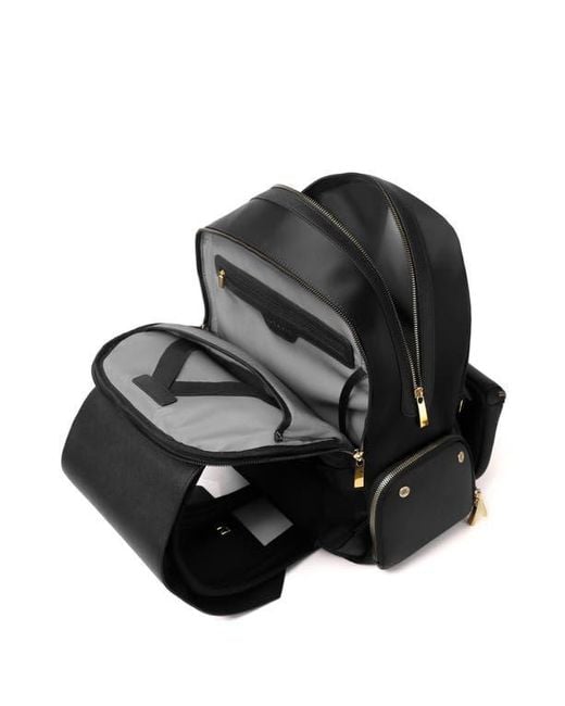 Lux and Nyx Zoe 15-Inch Laptop Backpack With Detachable Clutch in Black ...