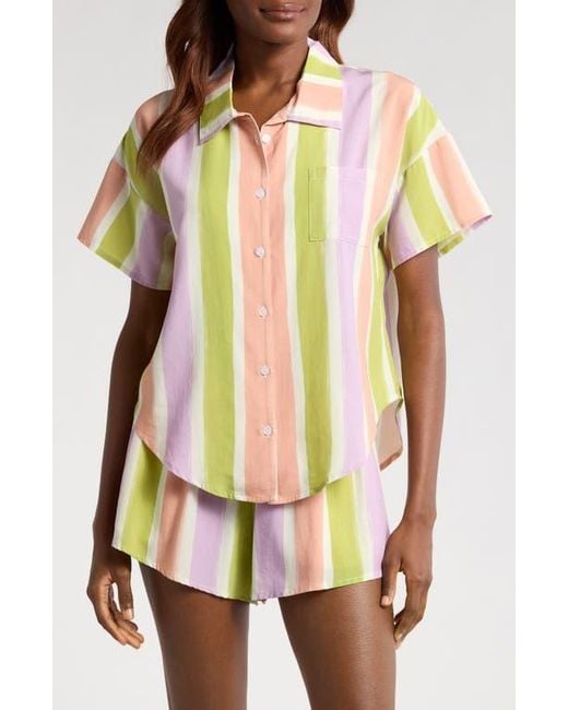 Kilo Brava Stripe Cotton Short Pajamas | Lyst