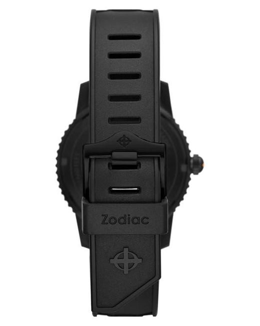Zodiac Super Sea Wolf Rubber Strap Watch, 40Mm in Black for Men | Lyst