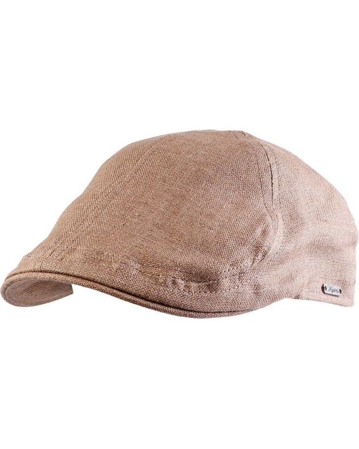 Wigéns Linen Pub Cap With Curved Peak in Brown for Men | Lyst