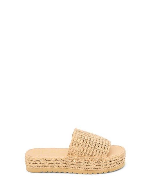 Matisse Del Mar Platform Slide Sandal in Natural | Lyst