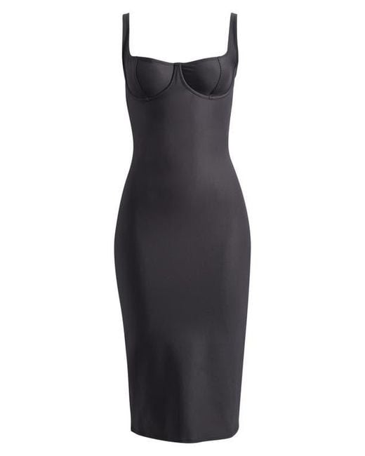 Skims Body Midi Dress in Black | Lyst