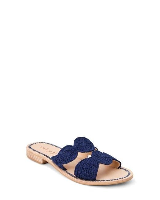 Jack Rogers Laurin Crochet Sandal in Blue | Lyst