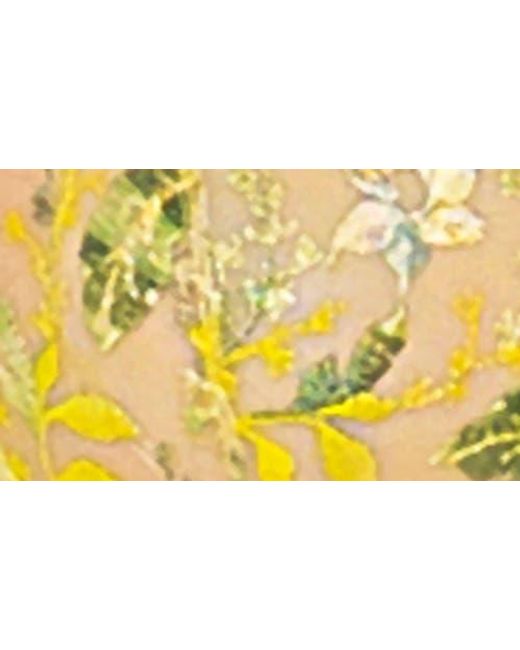 MAPALE Embroidered Underwire Bra & Thong Set in Orange | Lyst