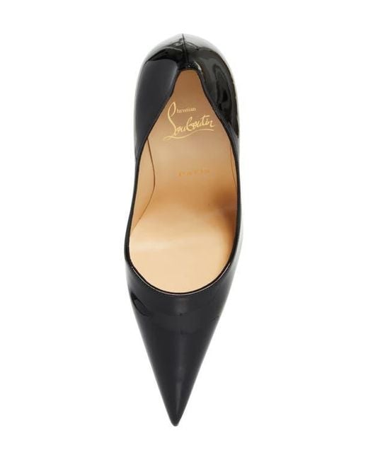Christian Louboutin Kate Max Patent Pump in Black | Lyst