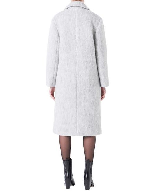Grey Lab Lab Oversize Longline Wool Blend Coat in Gray | Lyst