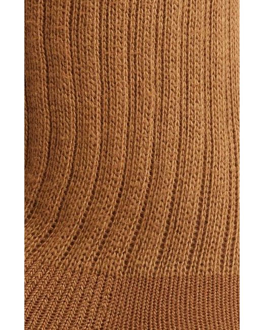 American Trench The Solids Quarter Crew Socks in Brown | Lyst