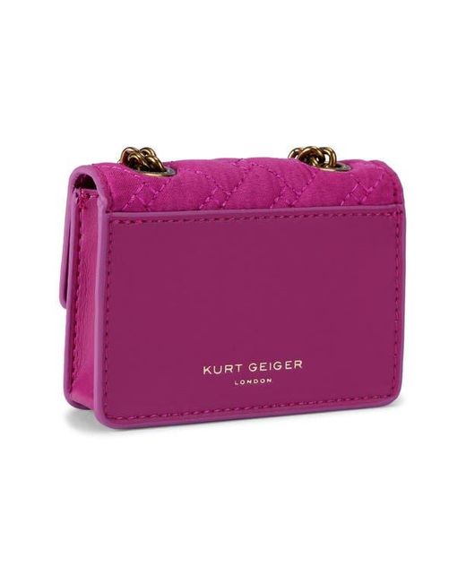 Kurt Geiger Micro Kensington Quilted Convertible Crossbody Bag in ...