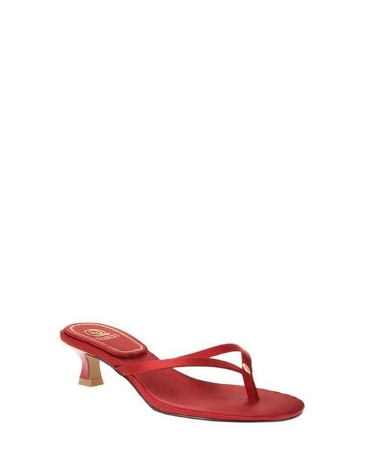 Chinese Laundry Brissa Kitten Heel Flip Flop in Red | Lyst