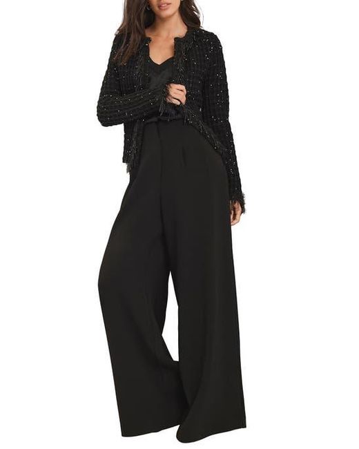 Mint Velvet Sequin Embellished Jacket in Black | Lyst