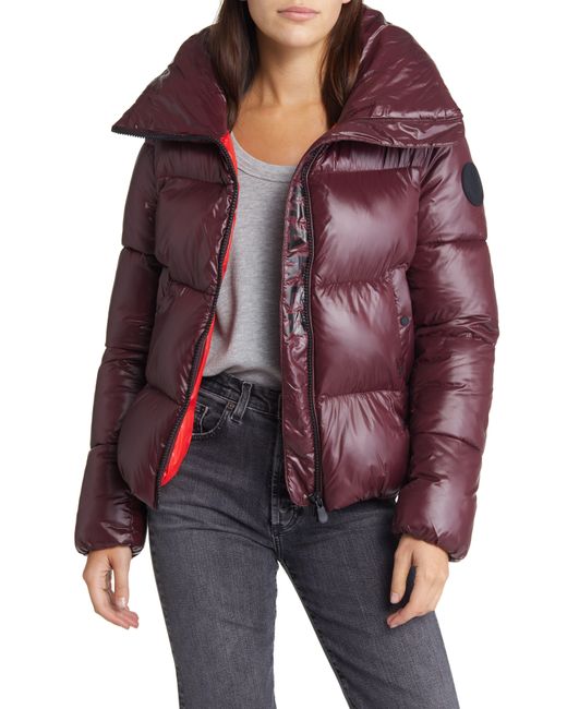 Save The Duck Isla Quilted Puffer Jacket in Red | Lyst Save The Duck Isla Quilted Puffer Jacket in Red | Lyst