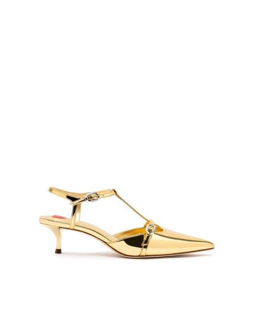 Larroude Grace Pump in Metallic | Lyst