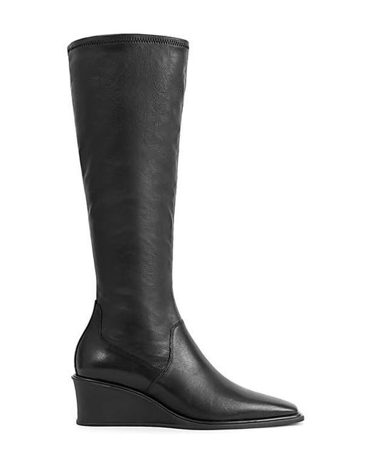 Vagabond Shoemakers Aino Knee High Wedge Boot in Black | Lyst