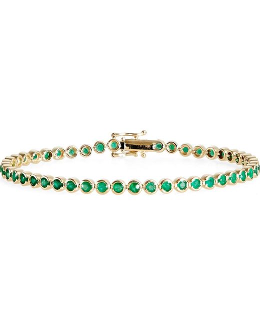 VALANI ATELIER Emerald Tennis Bracelet in Green | Lyst