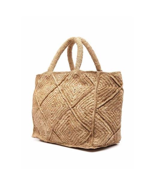 Zanatany Concepts Nico Raffia Tote Bag in Natural | Lyst
