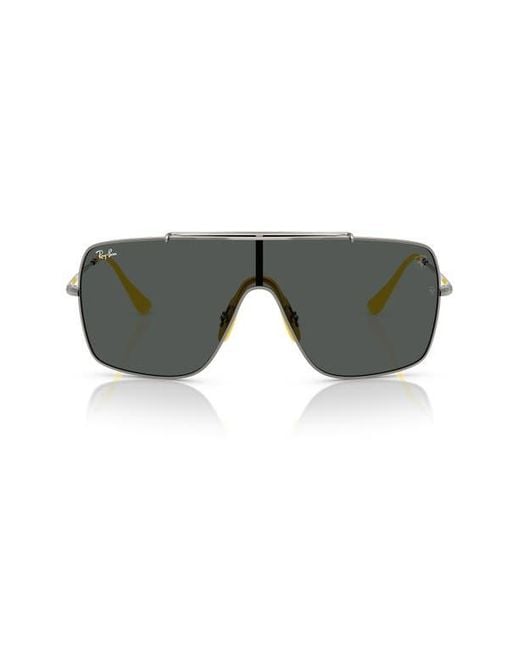 Ray-Ban 56Mm Scuderia Ferrari Wrap Shield Sunglasses in Green for Men ...