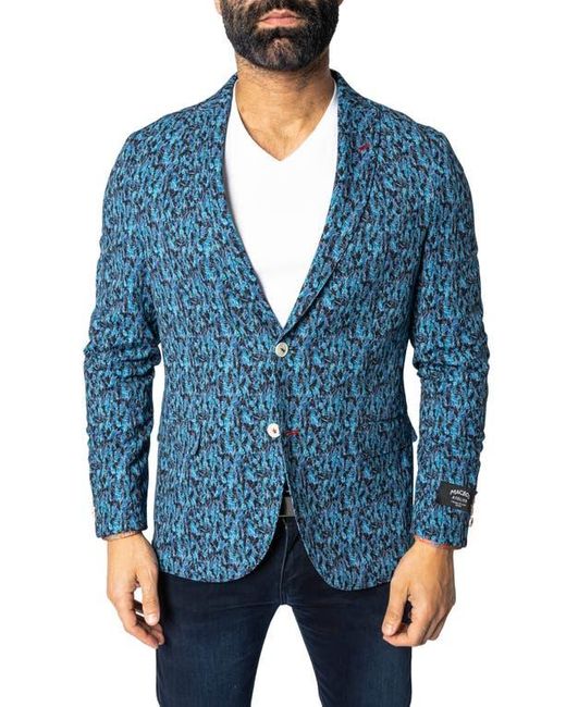 Maceoo Descartes Unconstructed Liquid Paisley Blazer in Blue for Men | Lyst