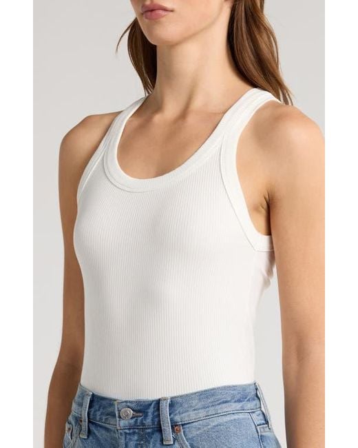 Pistola Christy Rib Tank in White | Lyst