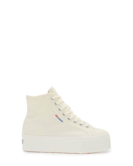 Superga 2708 Platform High Top Sneaker in White | Lyst