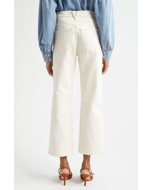 Veronica Beard Dylan High Waist Ankle Relaxed Straight Leg Jeans in ...