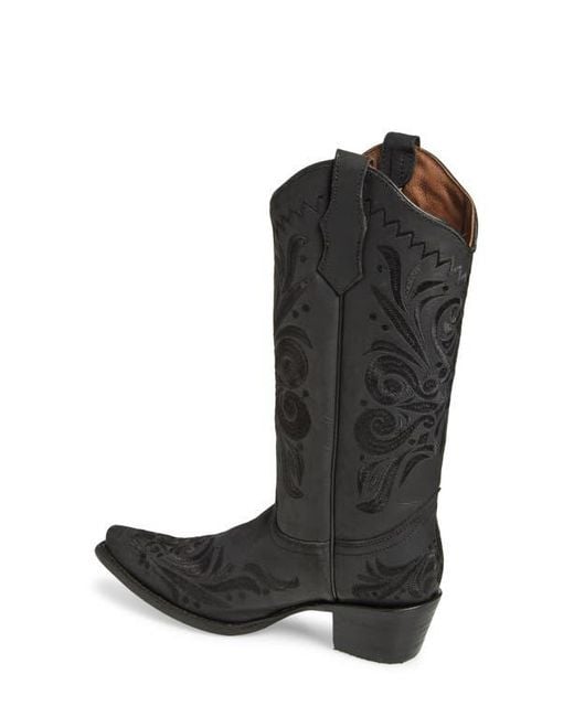 Circle Filigree Western Boot in Black | Lyst