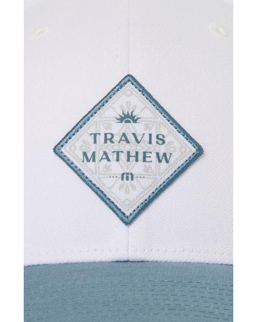 Travis Mathew Base Fare Trucker Hat in Gray for Men | Lyst