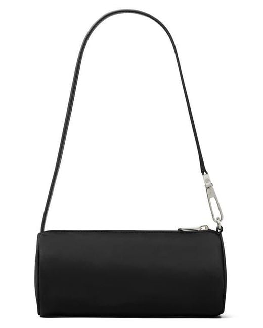 Tory Burch Virginia Nylon Cylinder Shoulder Bag in Black | Lyst