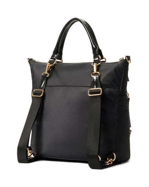 MZ Wallace Chelsea Convertible Nylon Backpack in Black | Lyst
