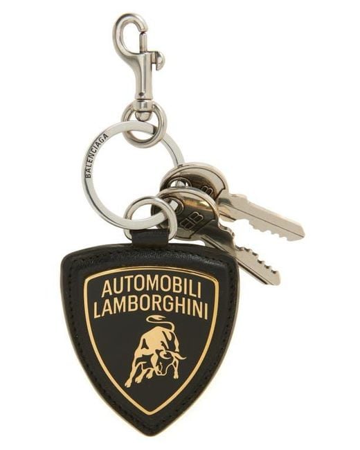 Balenciaga X Lamborghini Shield Key Chain in Metallic for Men | Lyst