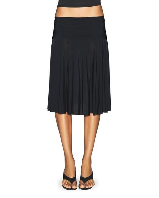 Skims Milky Sheer Skirt in Black | Lyst
