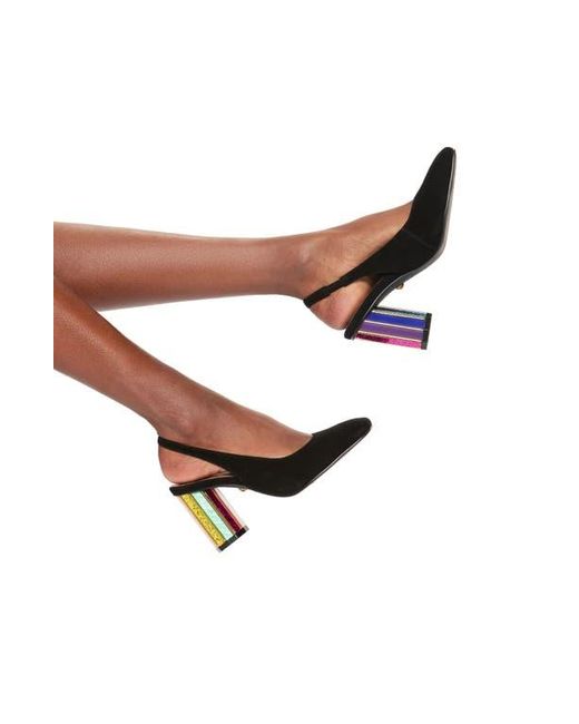 Kurt Geiger Perspex Slingback Pump in Black | Lyst
