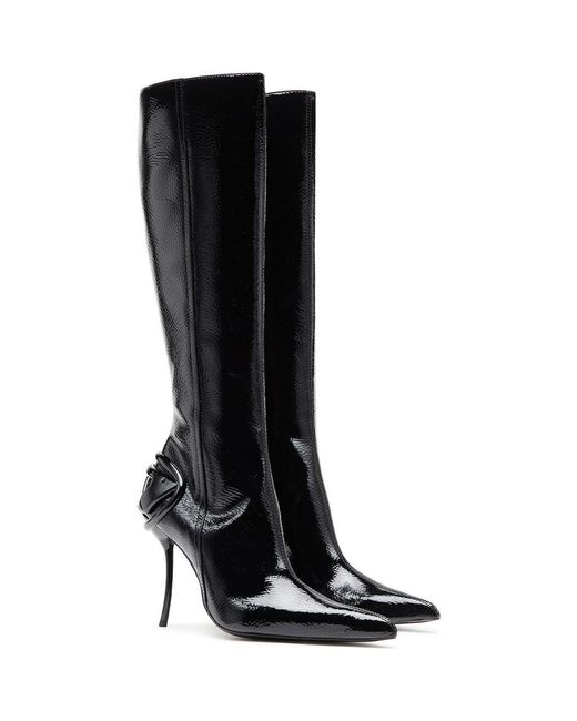 DIESEL Ten Half Pointed Toe Boot in Black | Lyst