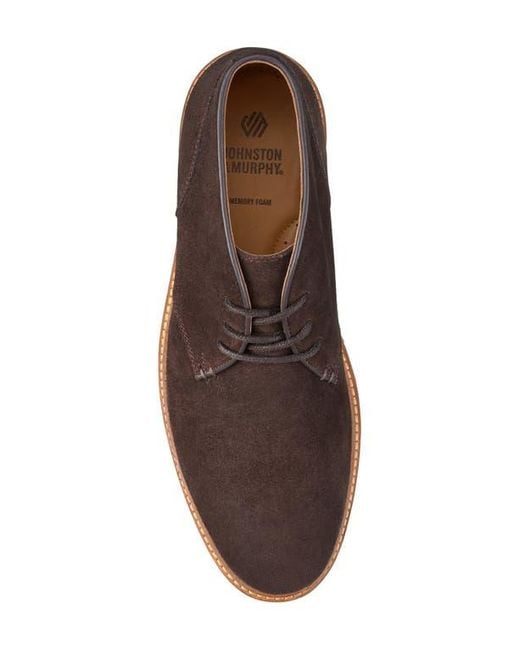 Johnston & Murphy Calder Oiled Suede Chukka Boot in Brown for Men | Lyst