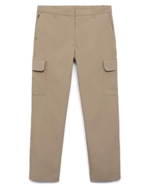 Mango Thermoregulating Slim Comfort Stretch Cargo Pants in Black for ...