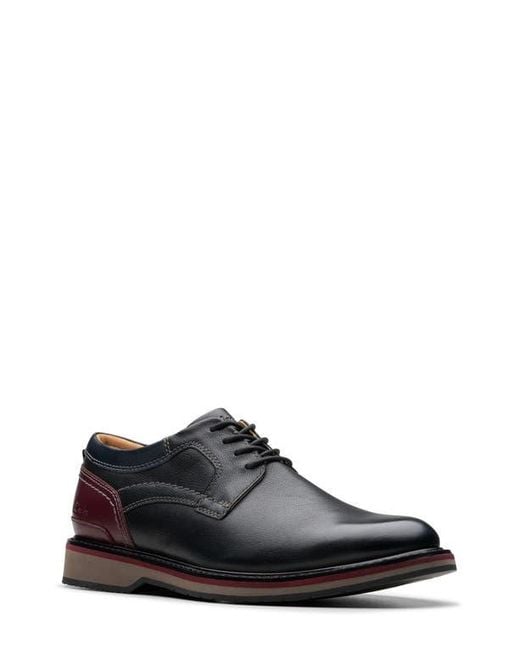 Clarks Monahan Plain Toe Oxford in Black for Men | Lyst