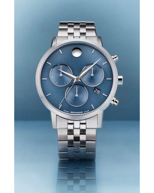 Movado Museum Classic Chronograph Bracelet Watch, 42Mm in Blue for Men ...