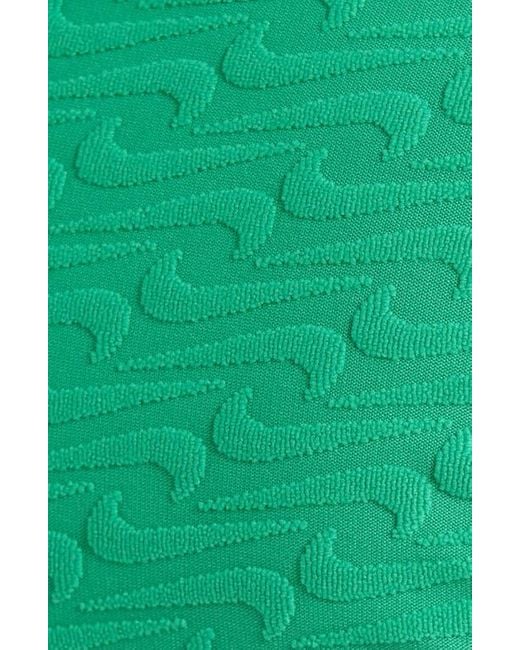 Nike Tie Side Terry Bikini Bottoms in Green | Lyst