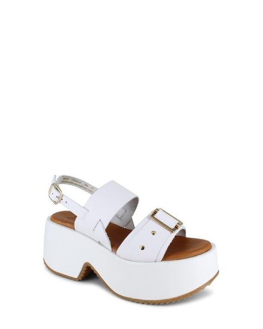 Zigi Belixy Platform Sandal in White | Lyst