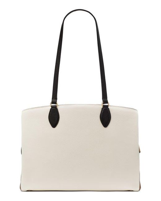 Kate Spade Hudson Colorblock Pebble Work Tote in Natural | Lyst