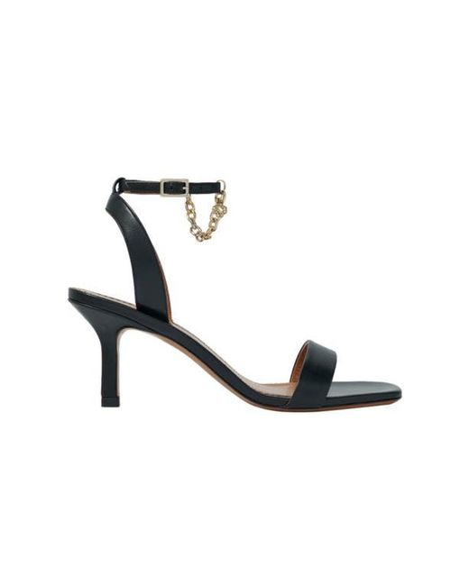 Maje Leather Sandals With Heels in Black | Lyst